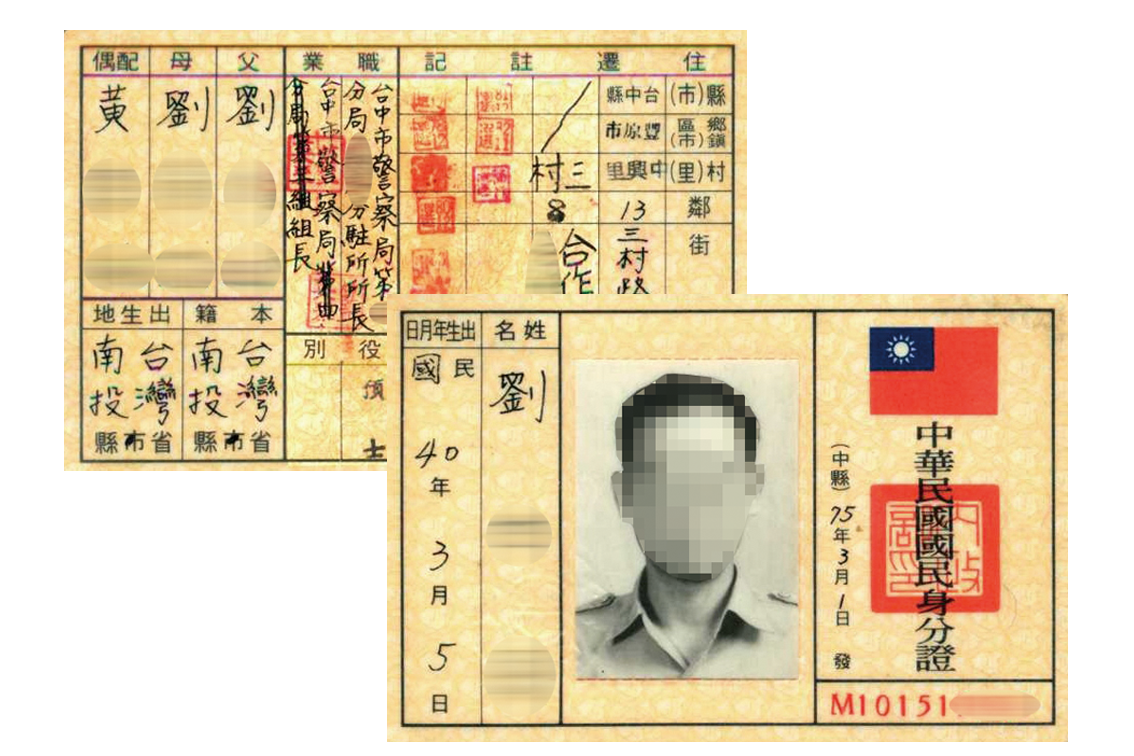 超美肌、瞳孔放大片……請問您那位？ 1965年的身分證大頭照規定，只有16個字！